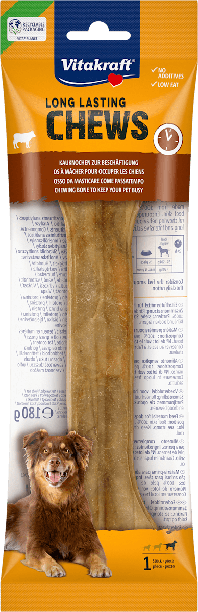Vitakraft Hundesnack Kauknochen long lasting CHEWS (1 Stück) Größe L ...