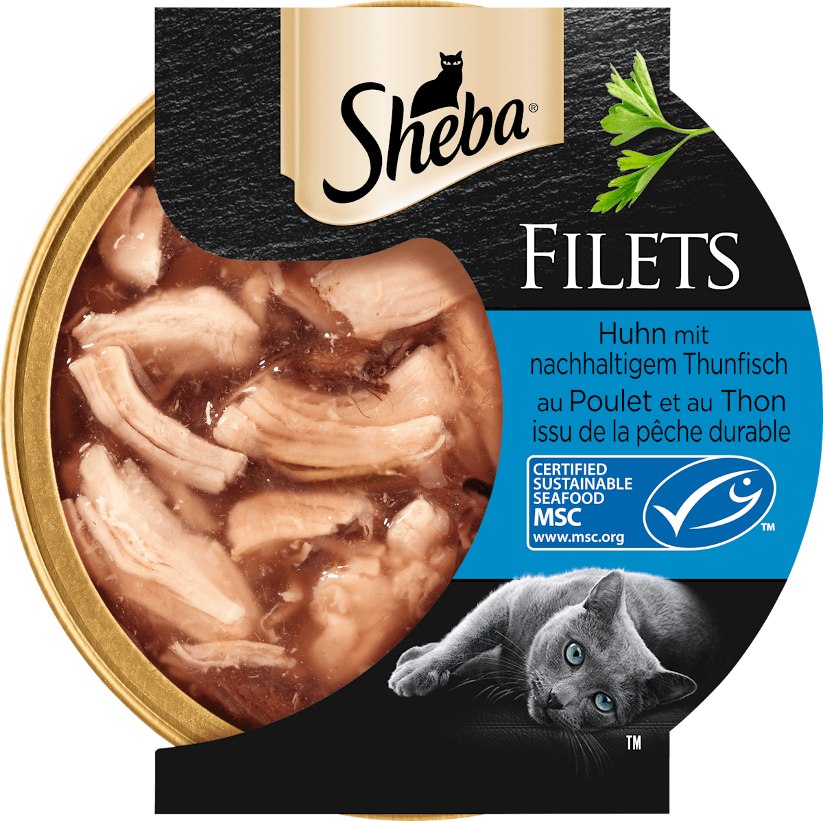 Sheba Nassfutter Katze Huhn mit Thunfisch, 60 g | dm.at