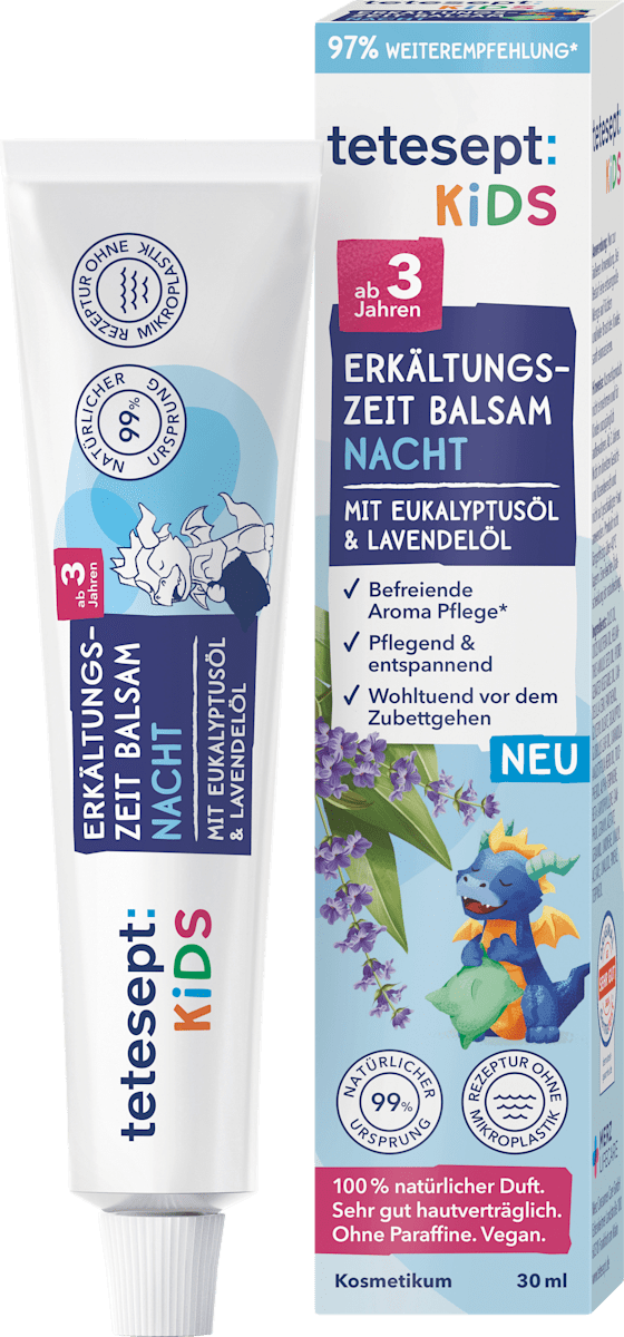 tetesept Erkältungszeit Balsam Nacht Kids, 30 ml dauerhaft günstig ...