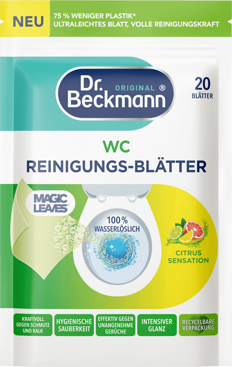 Dr. Beckmann WC-Reinigungs-Blätter Citrus Sensation, 20 St | dm.at