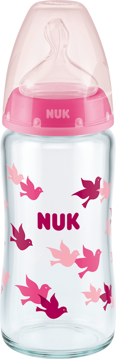 NUK Babyflasche aus Glas First Choice+ 0-6 Monate 240 ml sortiert, 1 St | dm.at