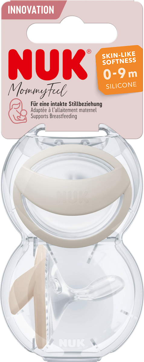 NUK Schnuller Mommy Feel Silikon, creme, Gr.1, 0-9 Monate, 2 St dauerhaft günstig online kaufen ...