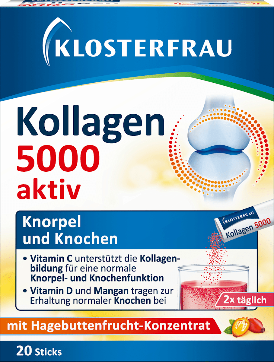 Klosterfrau Kollagen 5000 aktiv Sticks 20 St, 80 g dauerhaft günstig online kaufen | dm.de