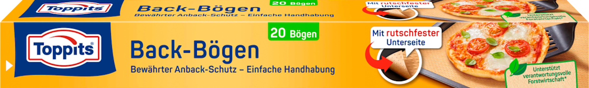 Toppits Backpapier Bögen mit Antihaft-Struktur, 20 St dauerhaft günstig ...