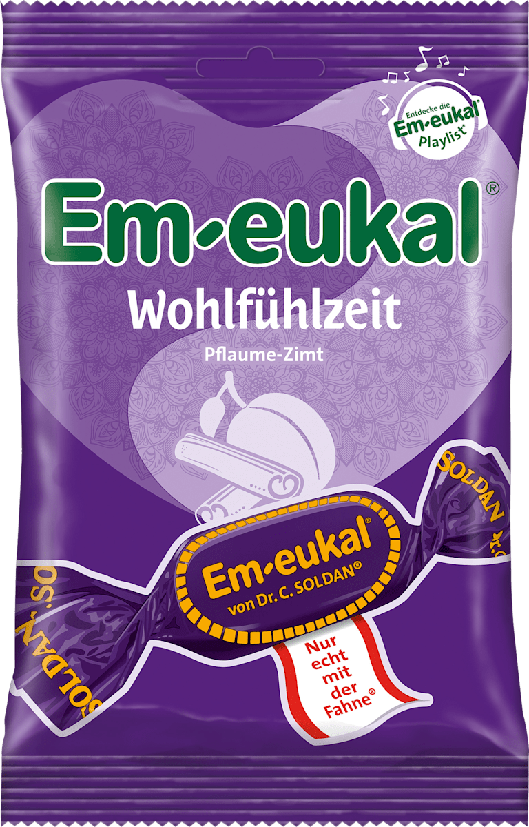 Em-eukal Bonbon, Wohlfühlzeit Pflaume-Zimt, 90 g dauerhaft günstig ...