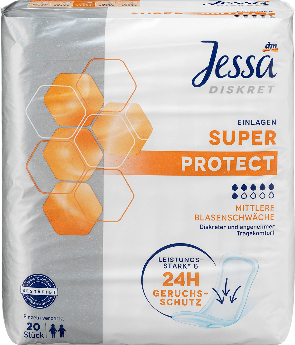 Jessa DISKRET Einlagen Inkontinenz Super Protect, 20 St | dm.at