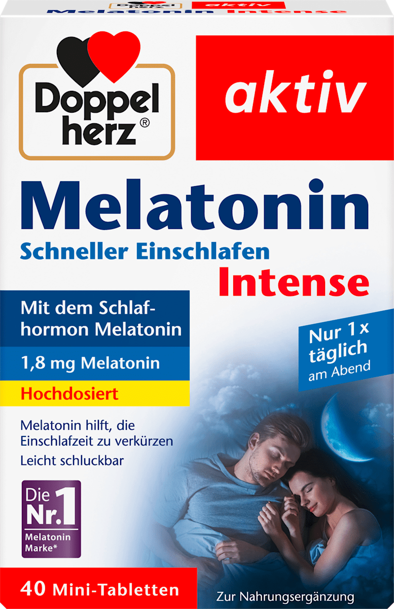 Doppelherz Tabletten Melatonin Schneller Einschlafen Intense, 40 St | dm.at