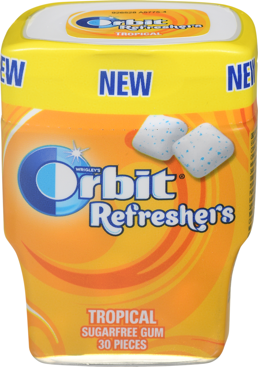 Orbit Orbit Refreshers žvakaće gume Tropical, 30 kom., 67 g | dm.hr