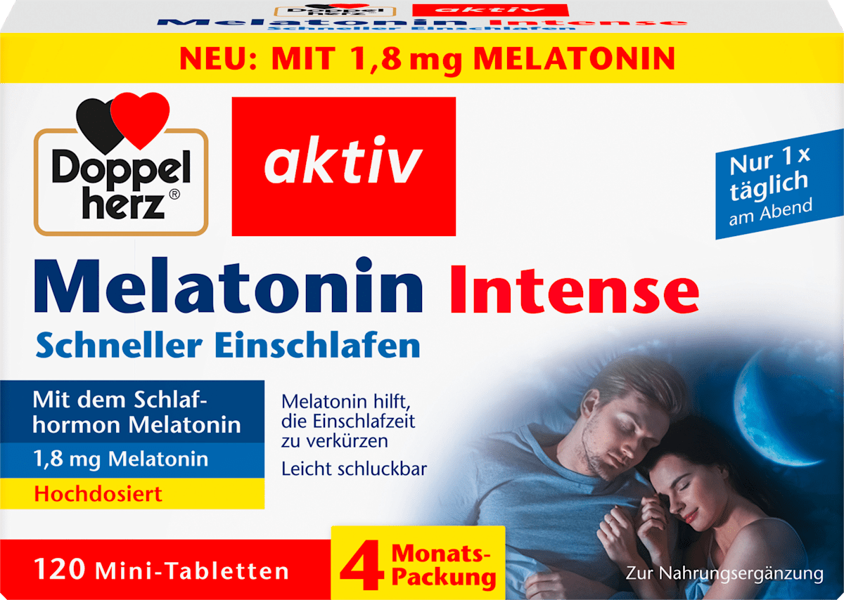 Doppelherz Melatonin Intense Mini-Tabletten 120 St, 11 g dauerhaft ...