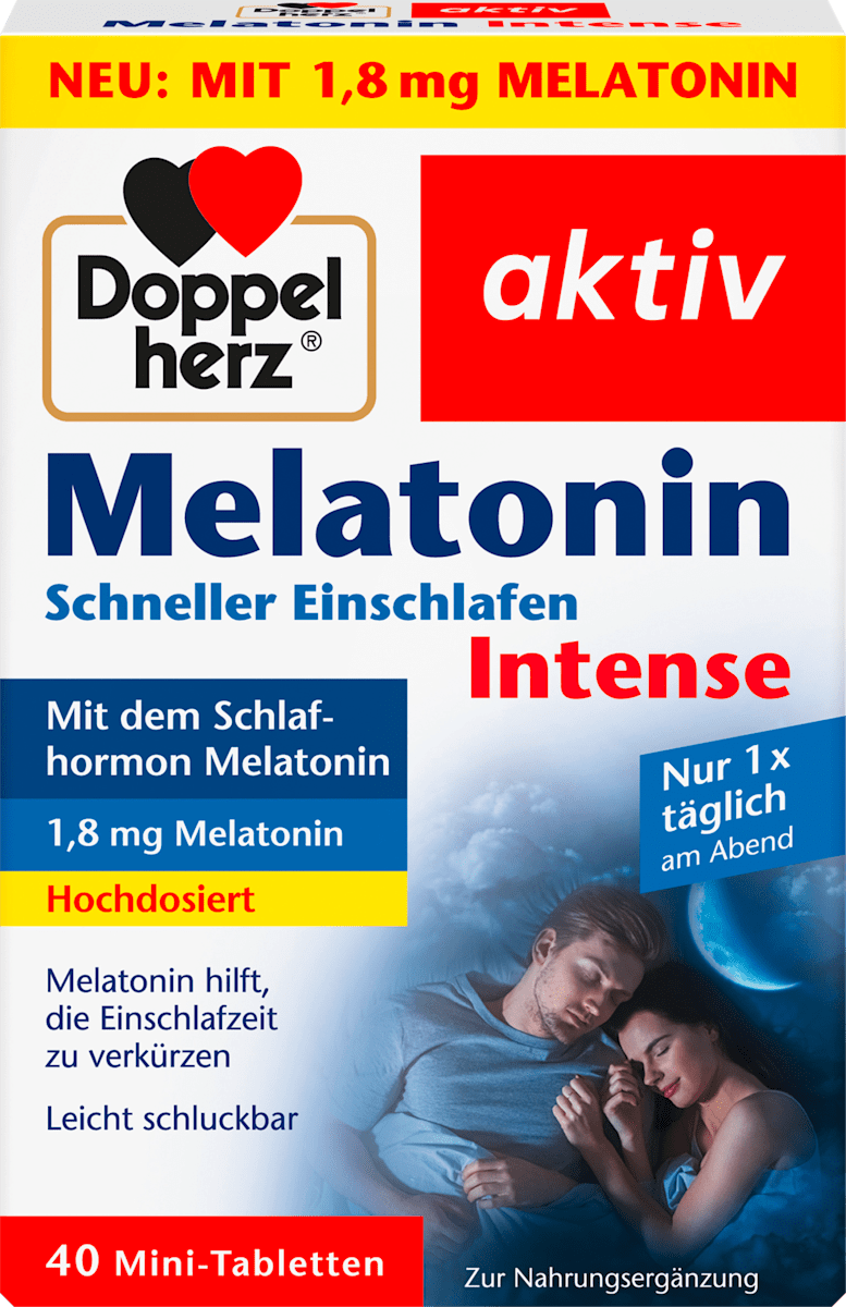Doppelherz Melatonin Intense Mini Tabletten 40 St, 3,7 g dauerhaft ...