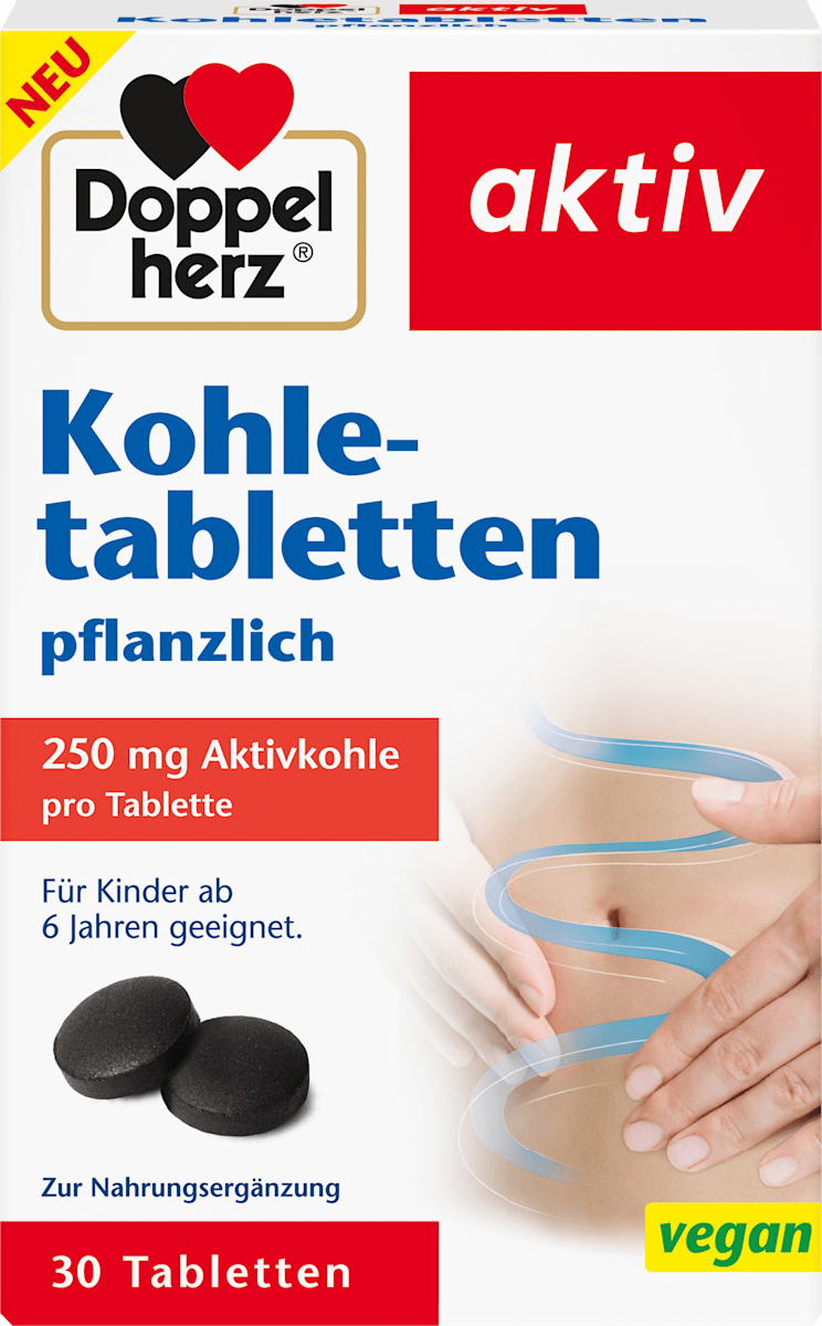Doppelherz Kohletabletten 30 St, 15,1 g dauerhaft günstig online kaufen ...