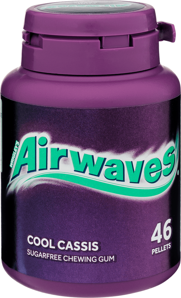 Airwaves Dobozos rágógumi drazsé, mentol-fekteribizli, 64 g | dm.hu