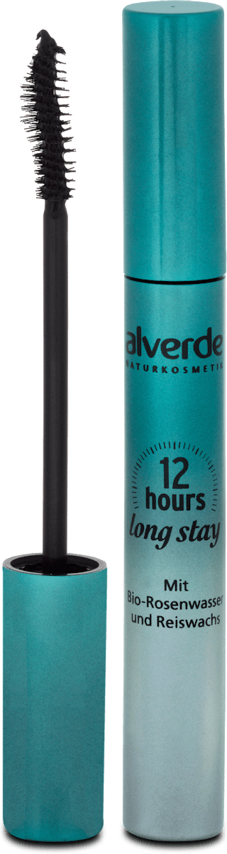 alverde NATURKOSMETIK 12 hours long stay maskara – crna, 9 ml | dm.hr