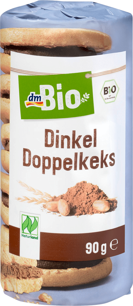 dmBio Kekse, Dinkel Doppelkeks Kakao, Mini, Naturland, 90 g dauerhaft ...