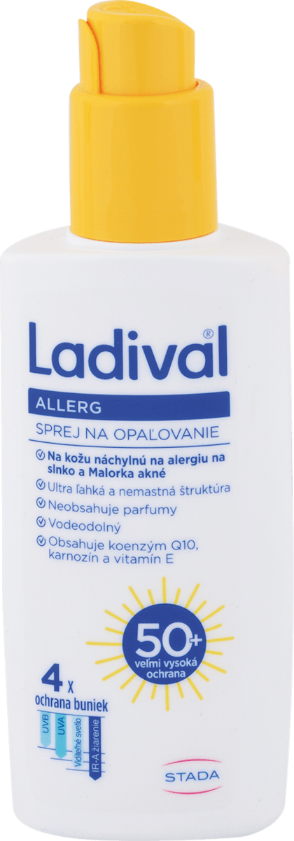 Ladival Sprej na opaľovanie Allerg SPF 50+, 150 ml | mojadm.sk