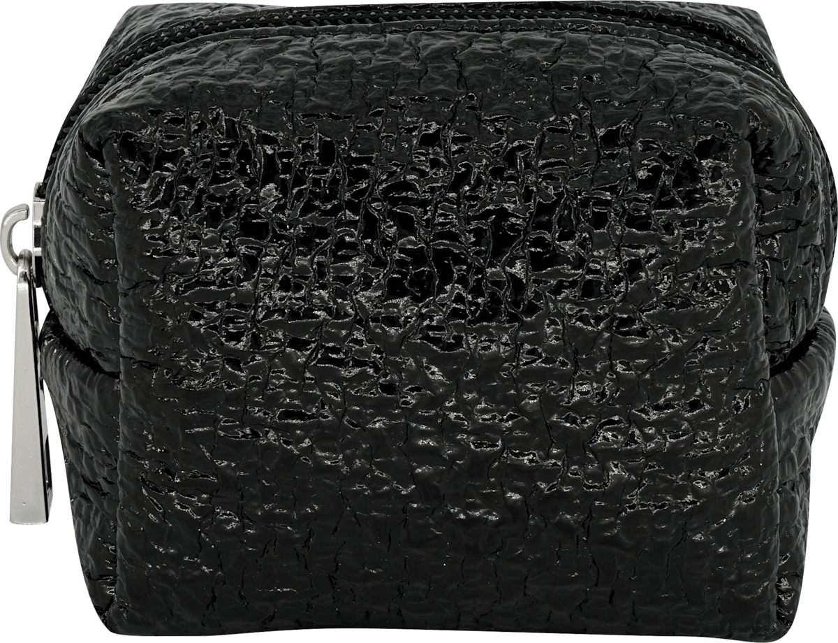 manòu Kosmetiktasche schwarz in Crinkle-Optik, 1 St | dm.at
