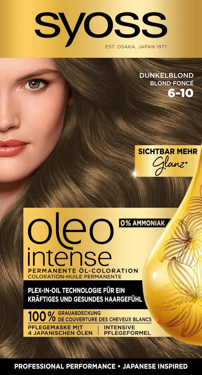 Syoss Oleo Intense Haarfarbe 6-10 Dunkelblond, 1 St dauerhaft günstig ...