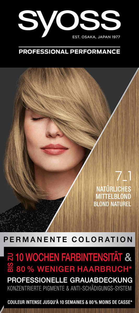 syoss Haarfarbe 7_1 natürliches Mittelblond, 1 St | dm.at