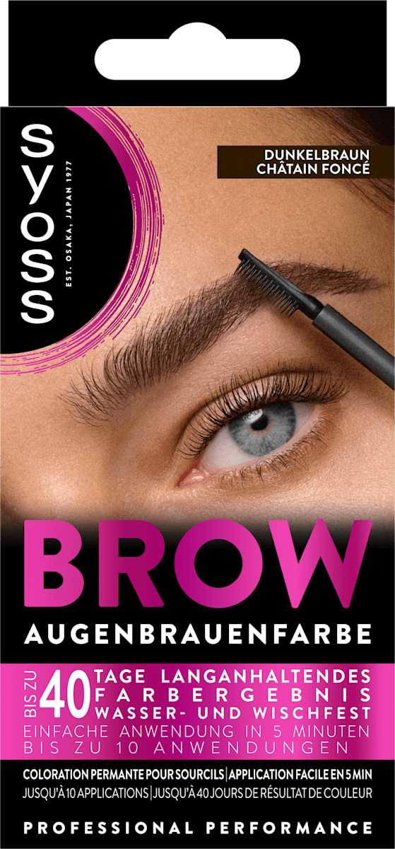 syoss Augenbrauenfarbe Dunkelbraun 4-1, 17 ml dauerhaft günstig online ...