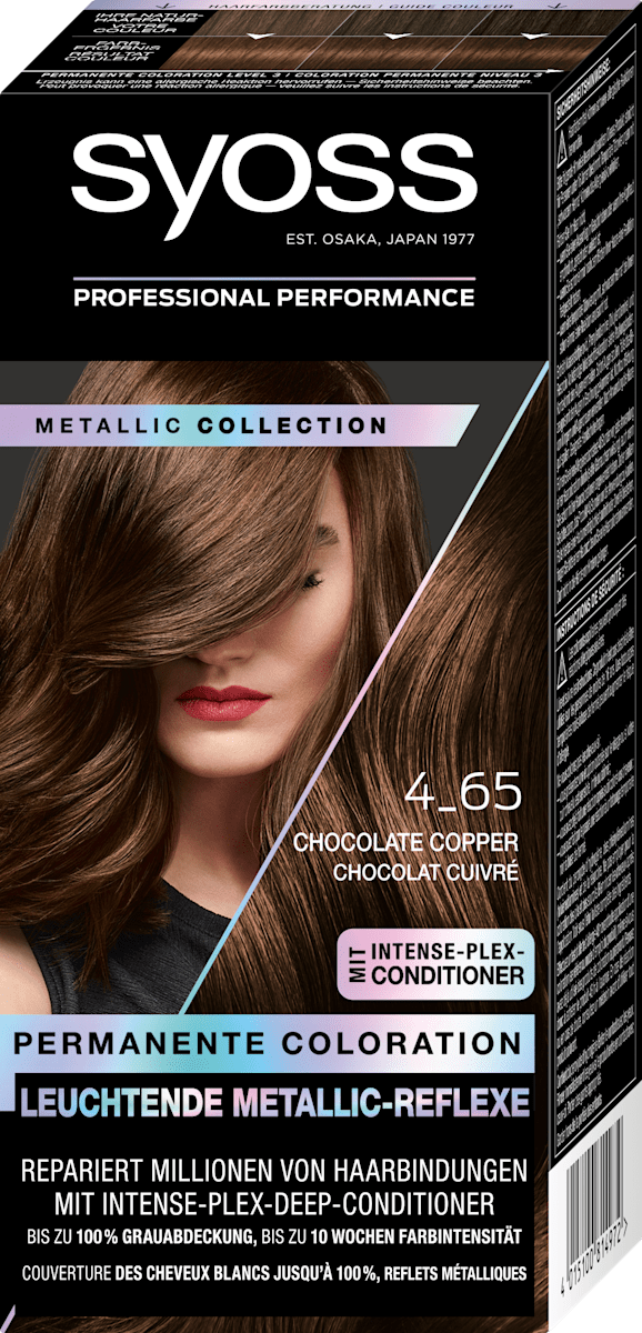 syoss Permanente Coloration Metallic Collection Nr. 4_65 Chocolate ...