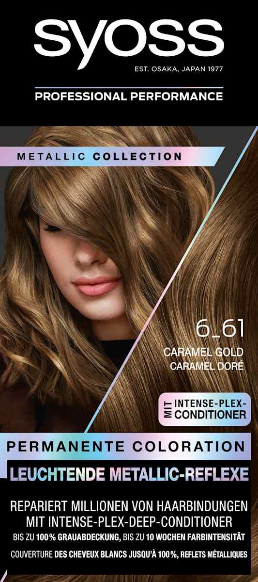 syoss Permanente Coloration Metallic Collection Nr. 6_61 Caramel Gold, 1 St | dm.at