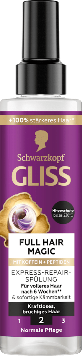 Schwarzkopf GLISS Conditioner Express Repair Full Hair Magic, 200 ml ...