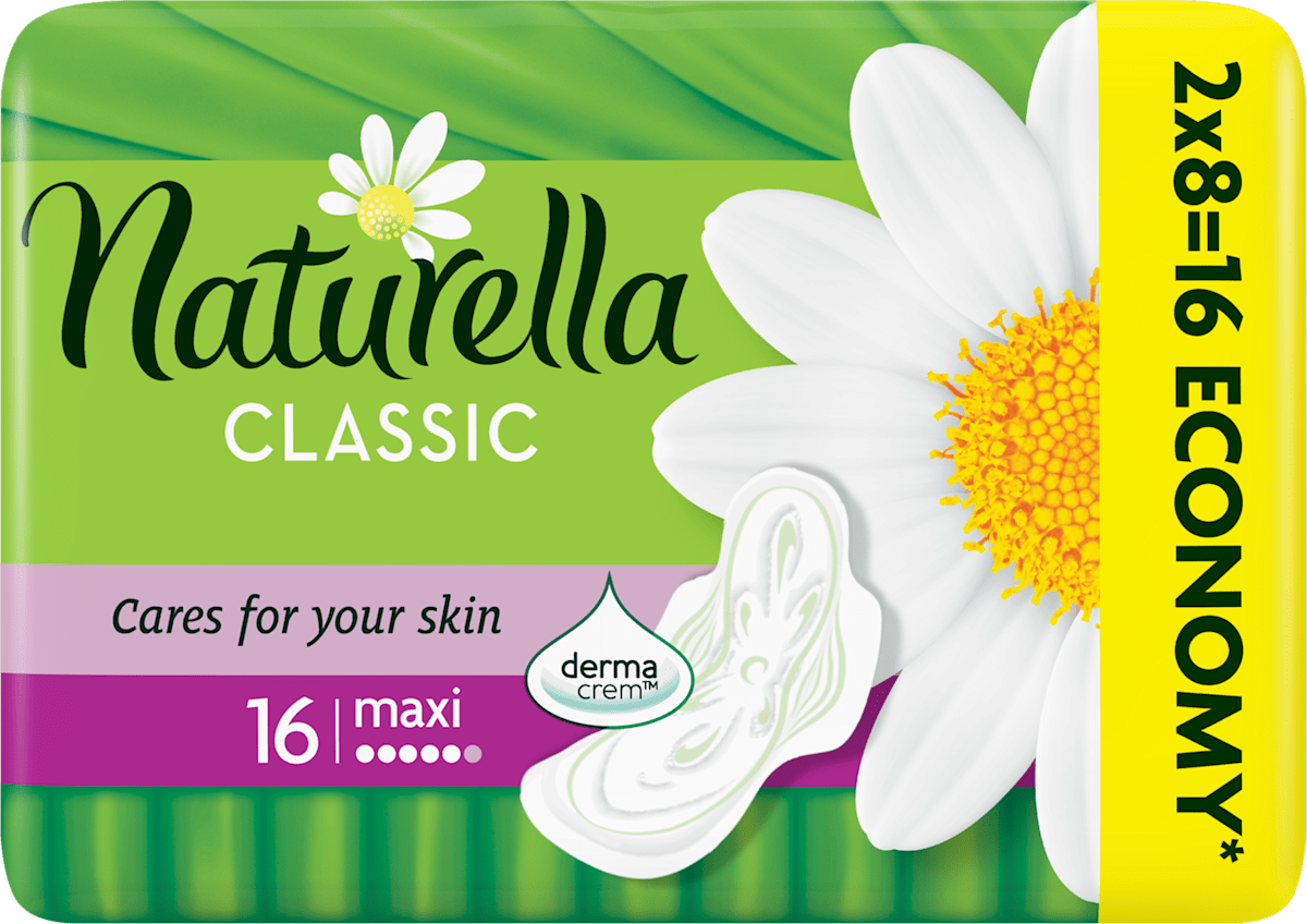 Naturella Classic higijenski ulošci maxi, 16 kom. | dm Bosna i Hercegovina