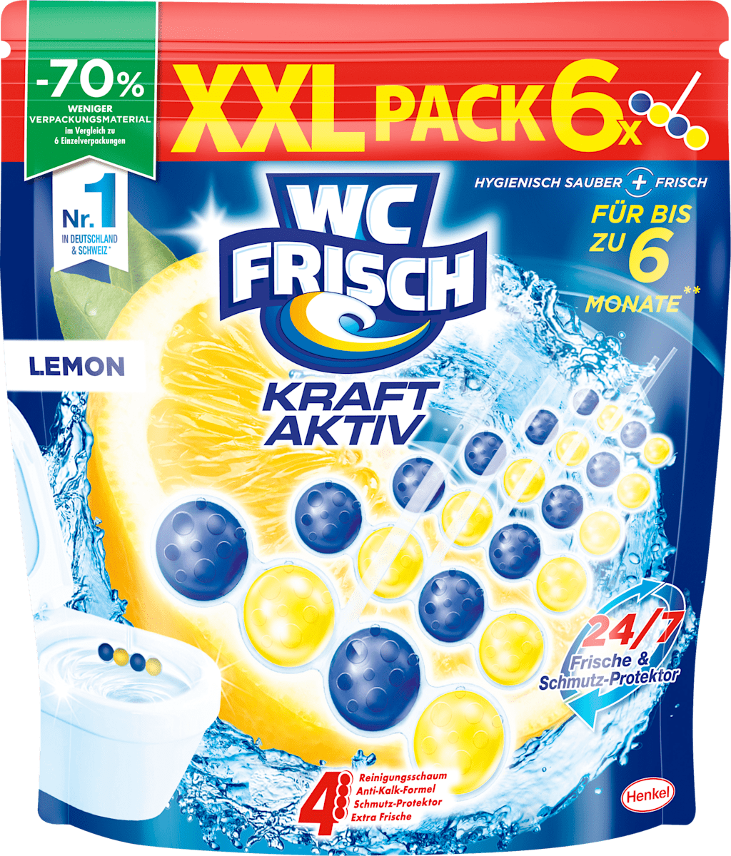 WC-Frisch WC-Stein Kraft Aktiv Lemon, 6 St dauerhaft günstig online ...