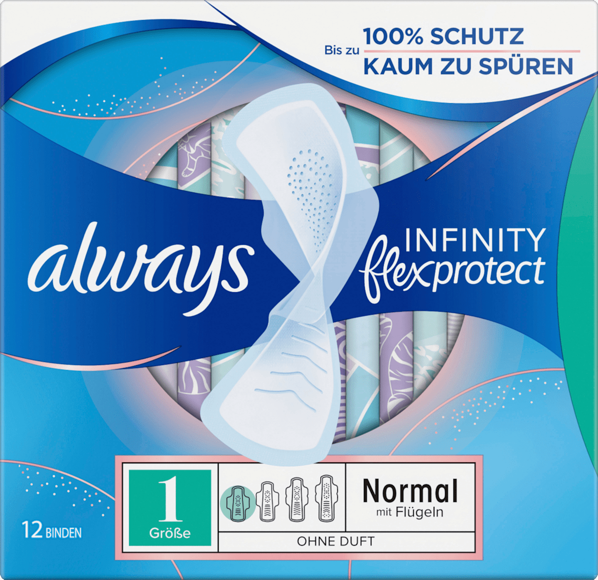 always Binden mit Flügeln Infinity flex protect Normal, 12 St | dm.at