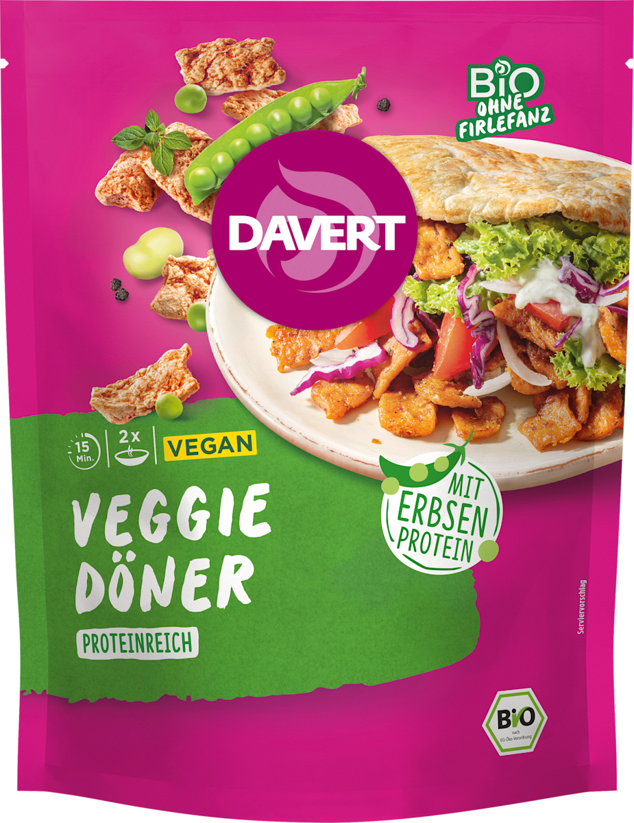Davert Fertiggericht, Veggie Döner, 68 g dauerhaft günstig online ...