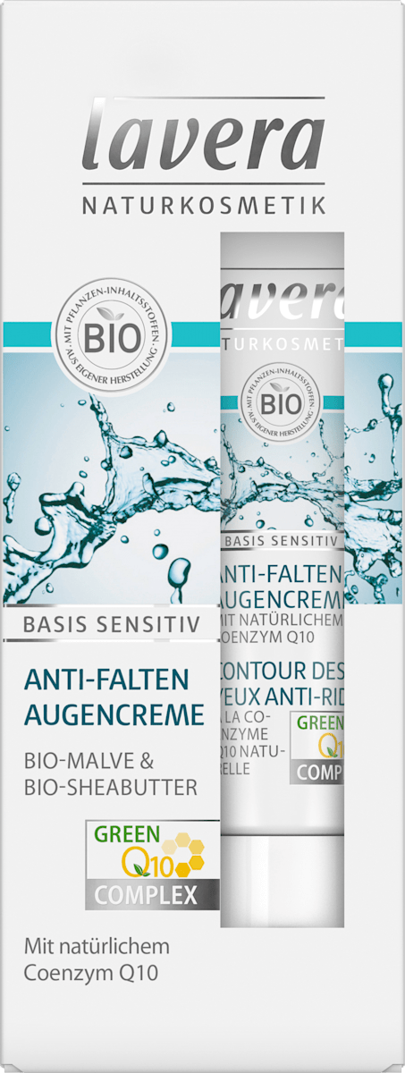 lavera NATURKOSMETIK Anti Falten Augencreme Basis Sensitiv Q10, 15 ml dauerhaft günstig online ...