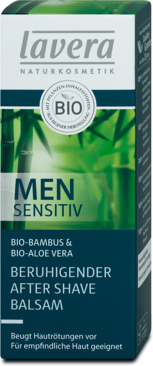 lavera NATURKOSMETIK After Shave Balsam Men Sensitiv Beruhigend, 50 ml ...