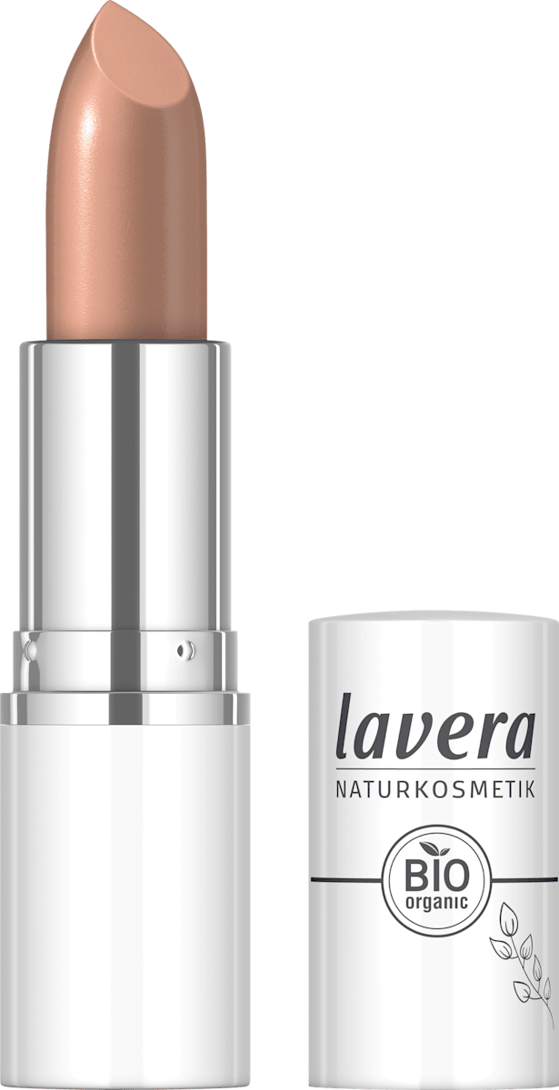 lavera NATURKOSMETIK Lippenstift Cream Glow 01 Antique Brown, 4,5 g ...