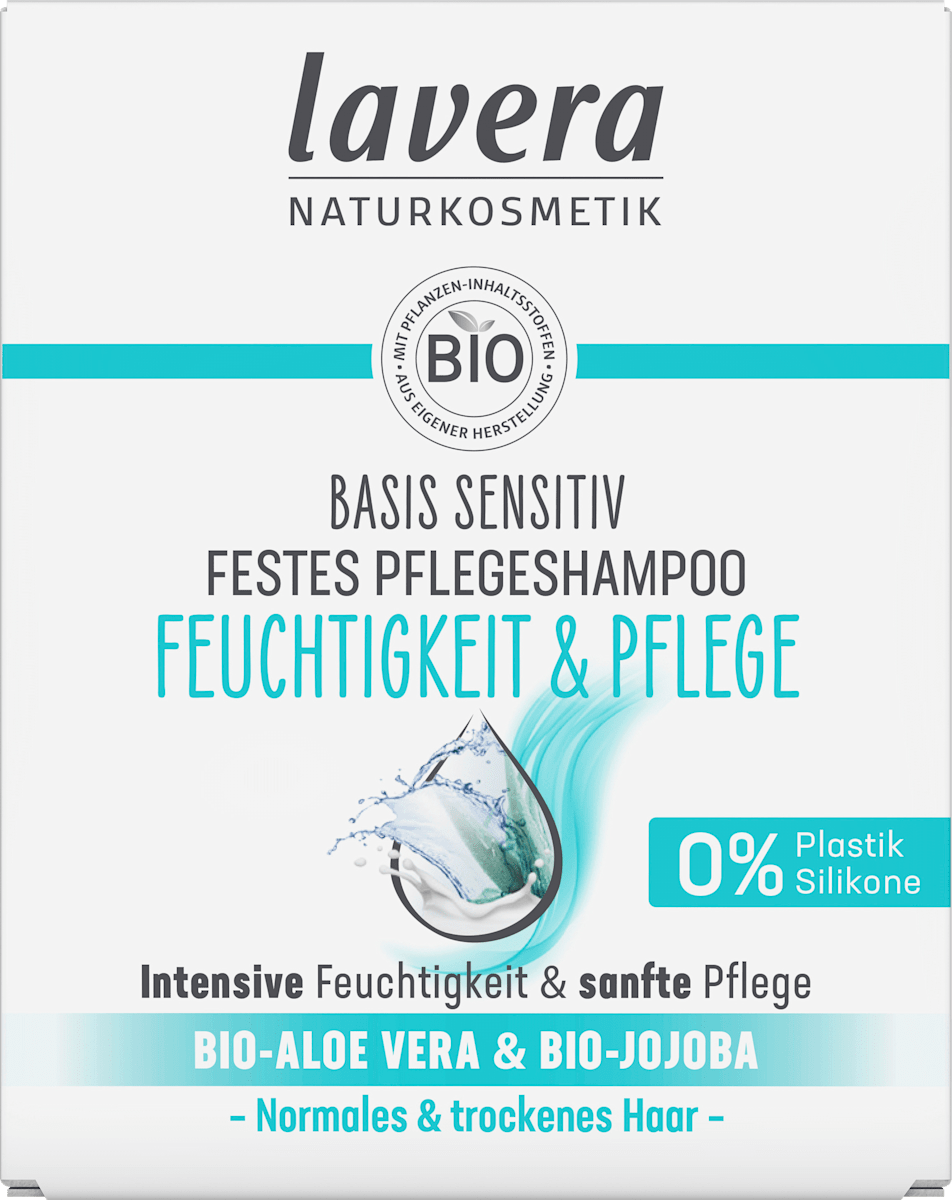 lavera NATURKOSMETIK Basis Sensitiv Festes Pflegeshampoo Feuchtigkeit ...
