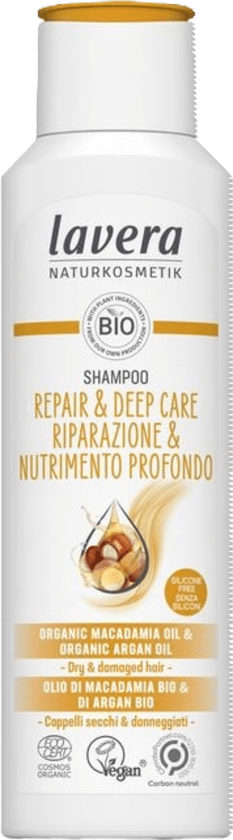 lavera NATURKOSMETIK Shampoo riparatore Expert Repair and Deep Care ...