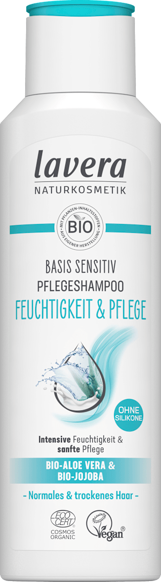 lavera NATURKOSMETIK Shampoo Basis Sensitiv Feuchtigkeit & Pflege, 250 ...