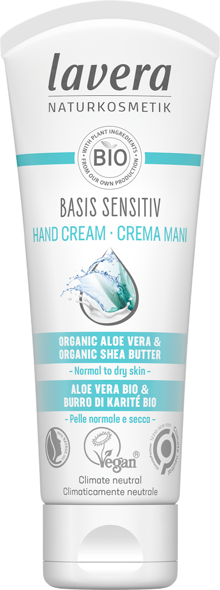 lavera NATURKOSMETIK Crema mani Basis Sensitiv, 75 ml | dm Italia