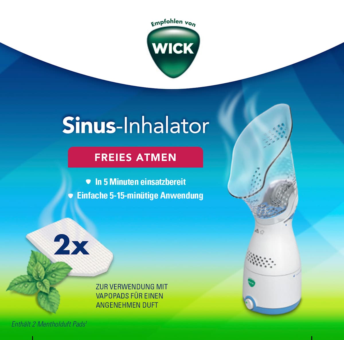 WICK Sinus Inhalator WH200E4, 1 St dauerhaft günstig online kaufen | dm.de