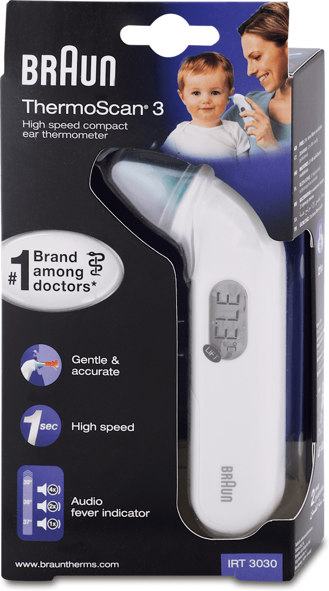 Braun ThermoScan ušni toplomjer IRT3030, 1 kom. | dm.hr