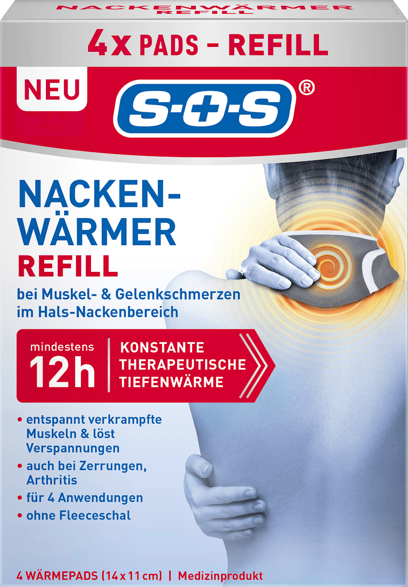 SOS Nackenwärmer Wärmepads Refill, 4 St dauerhaft günstig online kaufen ...
