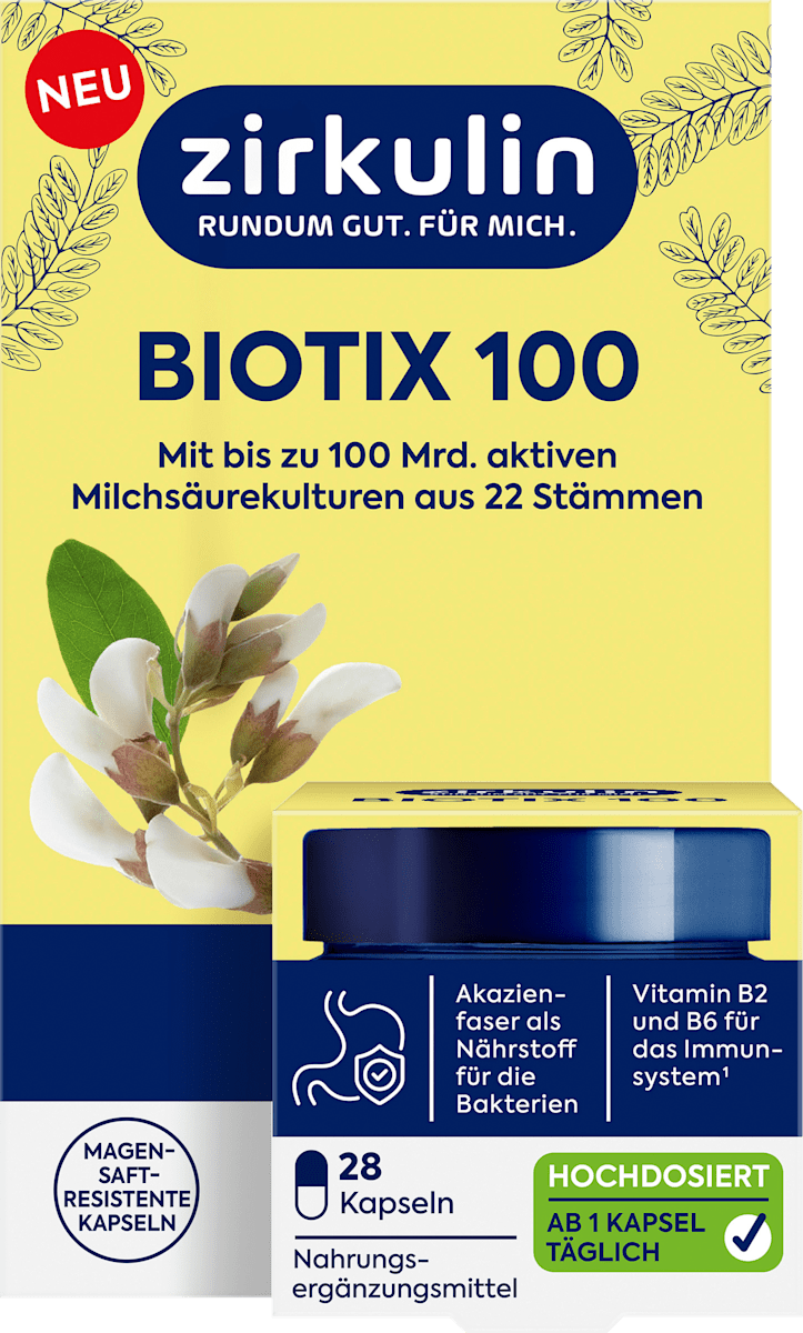 Zirkulin BIOTIX 100 Kapseln 28 St, 12 g dauerhaft günstig online kaufen | dm.de