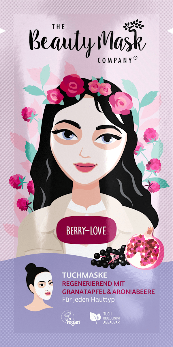 THE Beauty Mask COMPANY Tuchmaske Berry Love, 1 St dauerhaft günstig ...