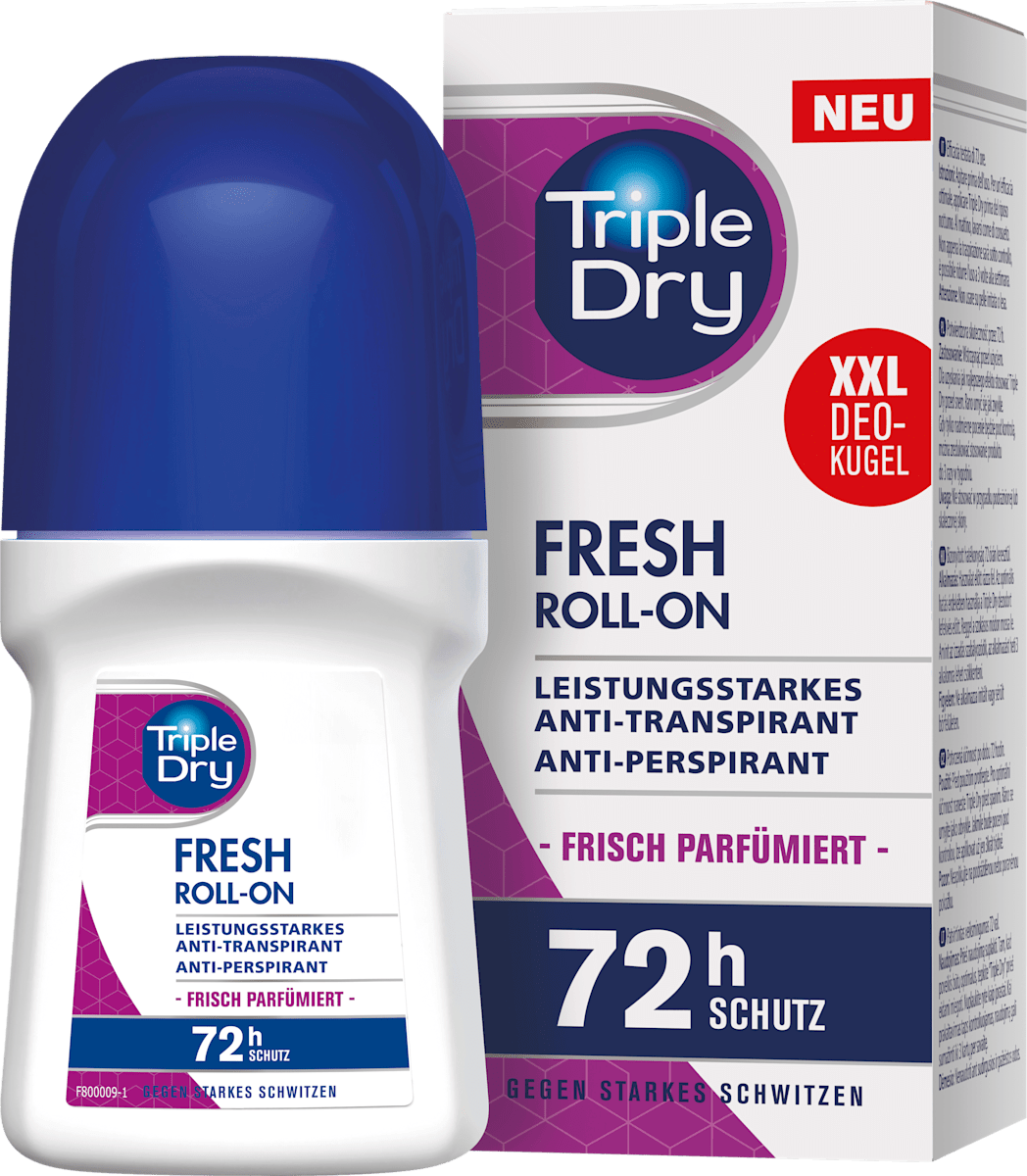 Triple Dry Antitranspirant Deo Roll-on Fresh, 50 ml dauerhaft günstig ...