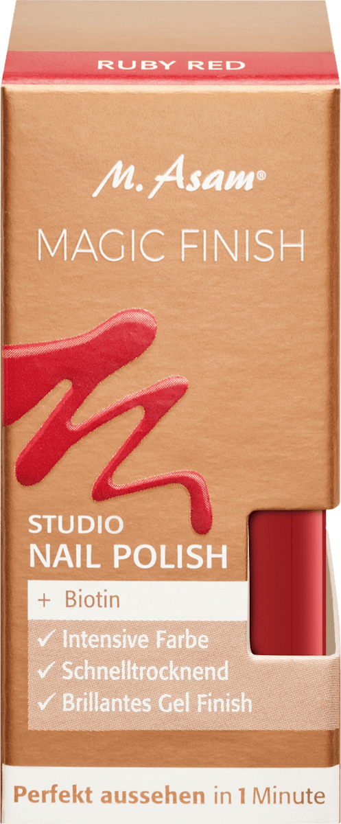 M. Asam Nagellack Magic Finish Studio ruby red, 8 ml | dm.at