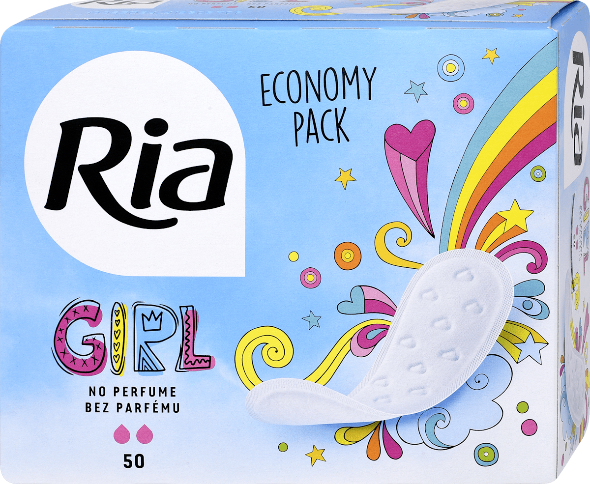 Ria slipové vložky Girl, 50 ks | dm.cz