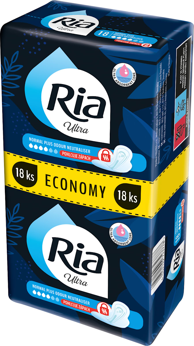 Ria vložky Ultra Normal Plus, 18 ks | dm.cz
