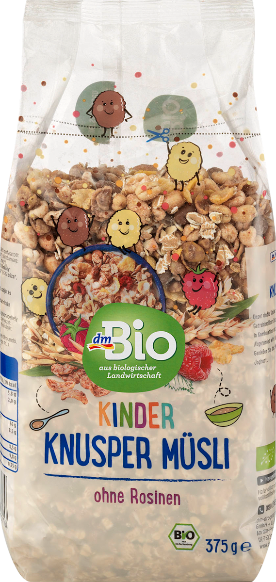 dmBio Detské chrumkavé müsli, 375 g | mojadm.sk