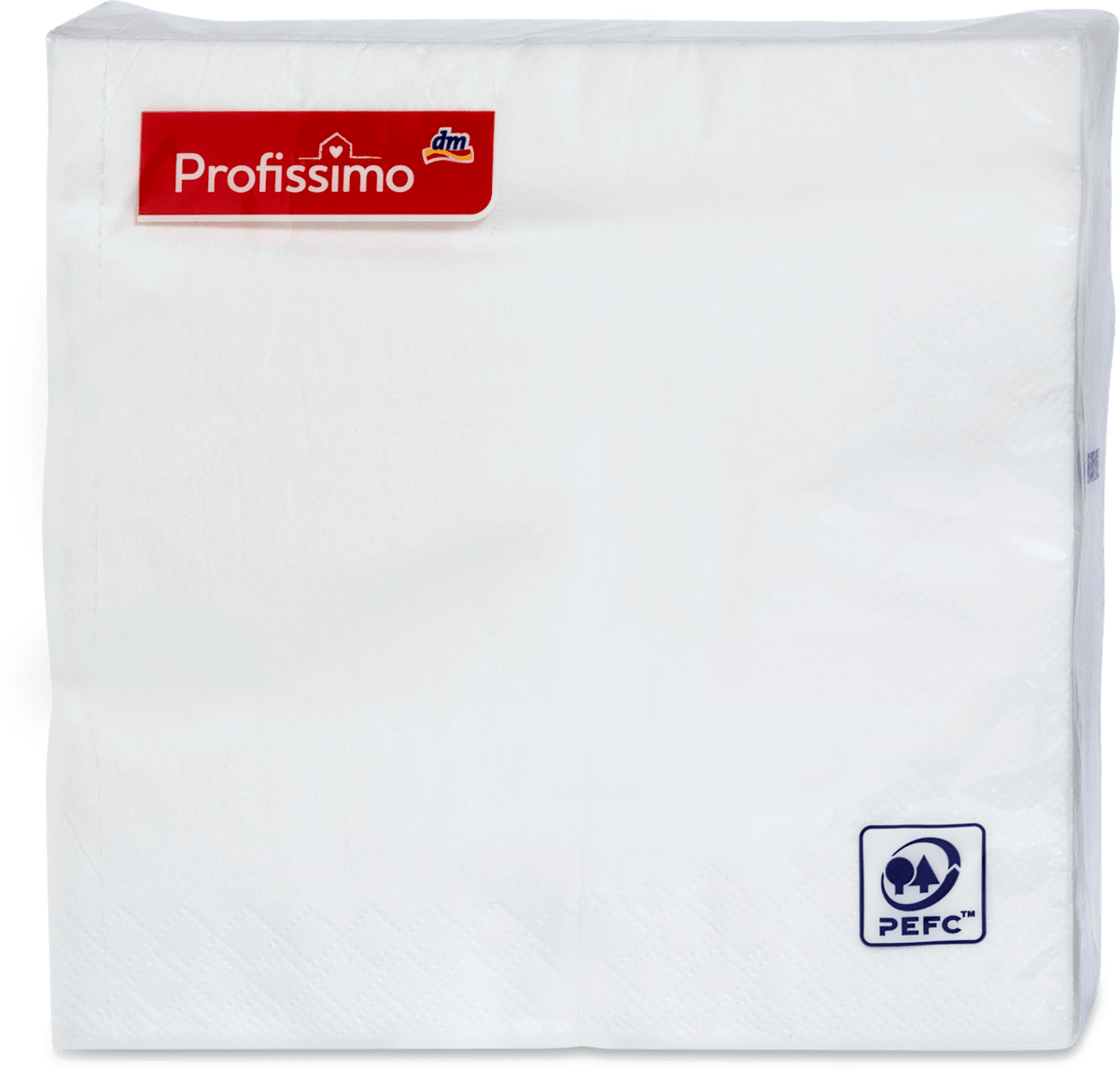 Profissimo Papirnati ubrusi, 3 slojni, bijeli, 33 x 33 cm, 30 kom. | dm.hr