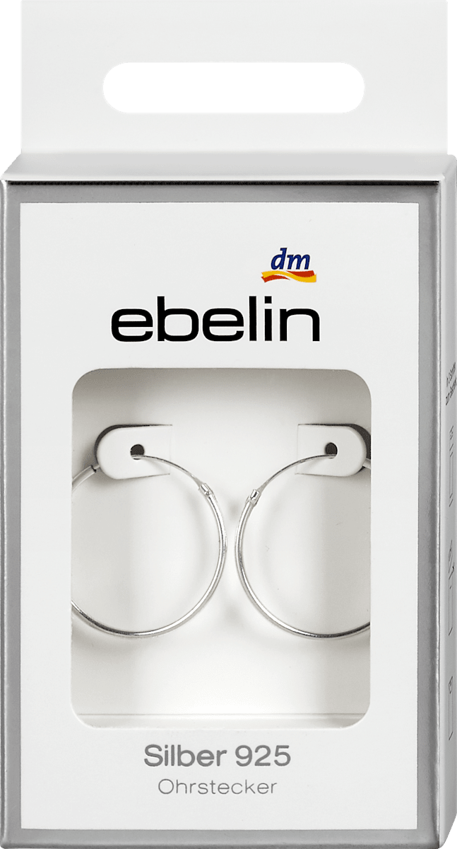 ebelin Kreolen Ohrstecker Silber 925 (1 Paar), 2 St | dm.at