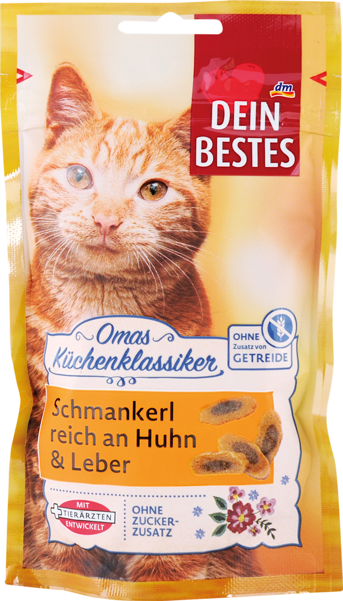 Dein Bestes Gustare pui cu ficat pentru pisici, 50 g | dm.ro